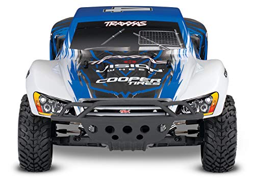 Traxxas Slash 1/10 Scale 2WD Short Course Racing Truck with TQ 2.4 GHz Radio System, Blue/White