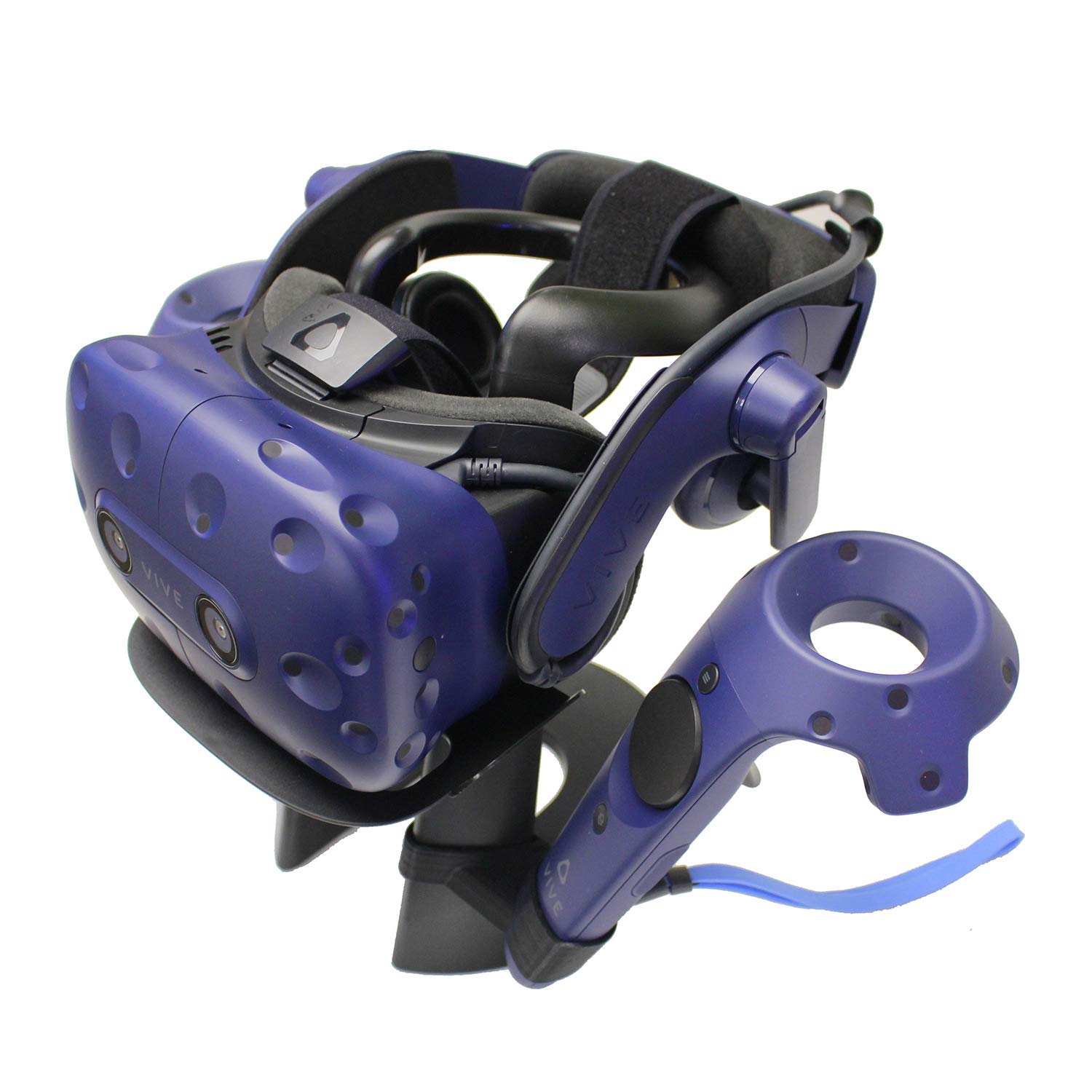 TNE VR Stand Headset Display Mount Station and Controller Holder for HTC Vive and HTC Vive Pro Virtual Reality Gaming System