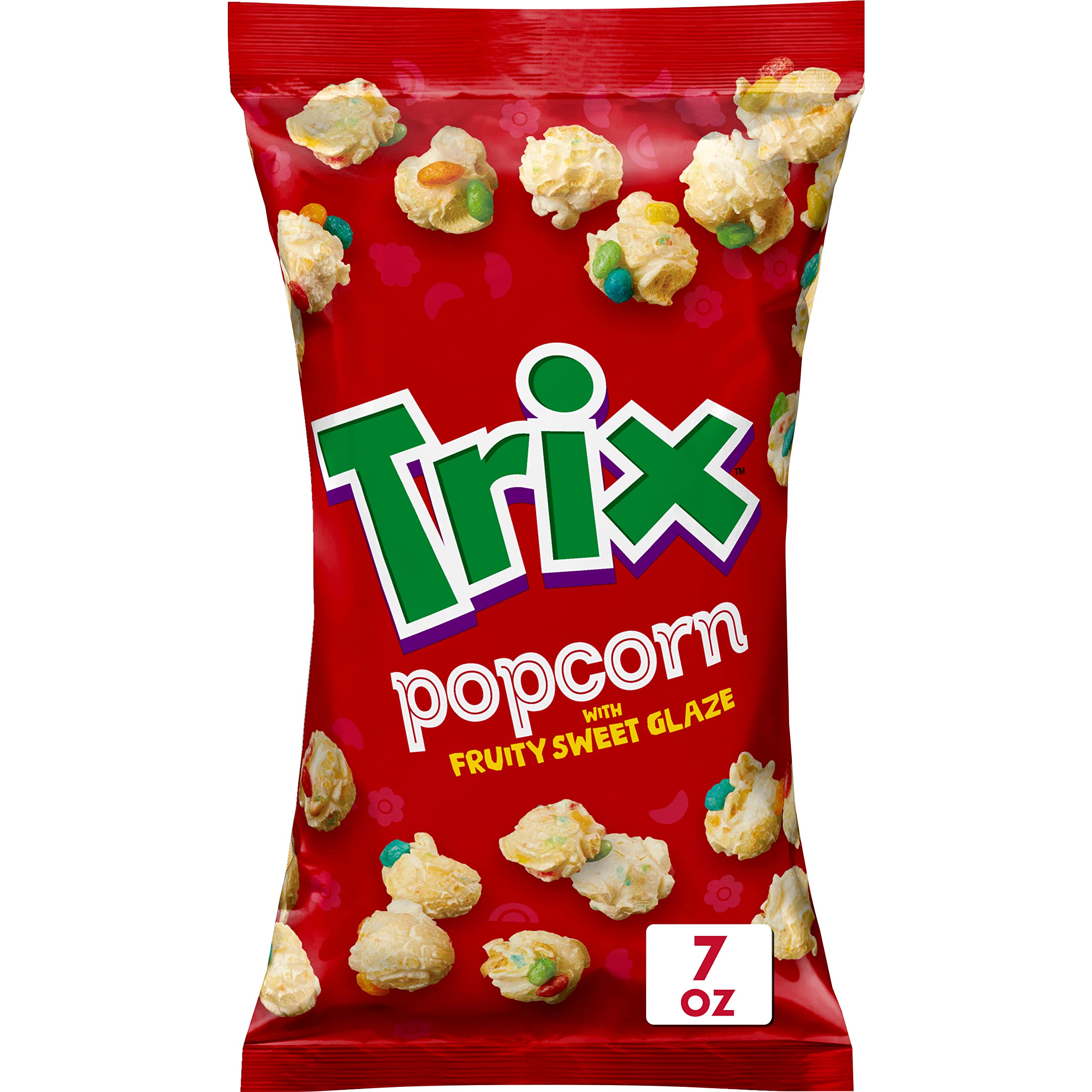 Trix Popcorn Snack with Fruity Sweet Glaze, Snack Bag, 7 oz