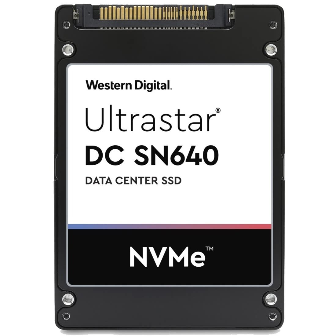 WD Ultrastar DC SN640 WUS4CB096D7P3E3 - Solid State Drive - 960 GB - Internal - 2.5" - U.2 PCIe 3.1 x4 (NVMe) - AES 256 Bits