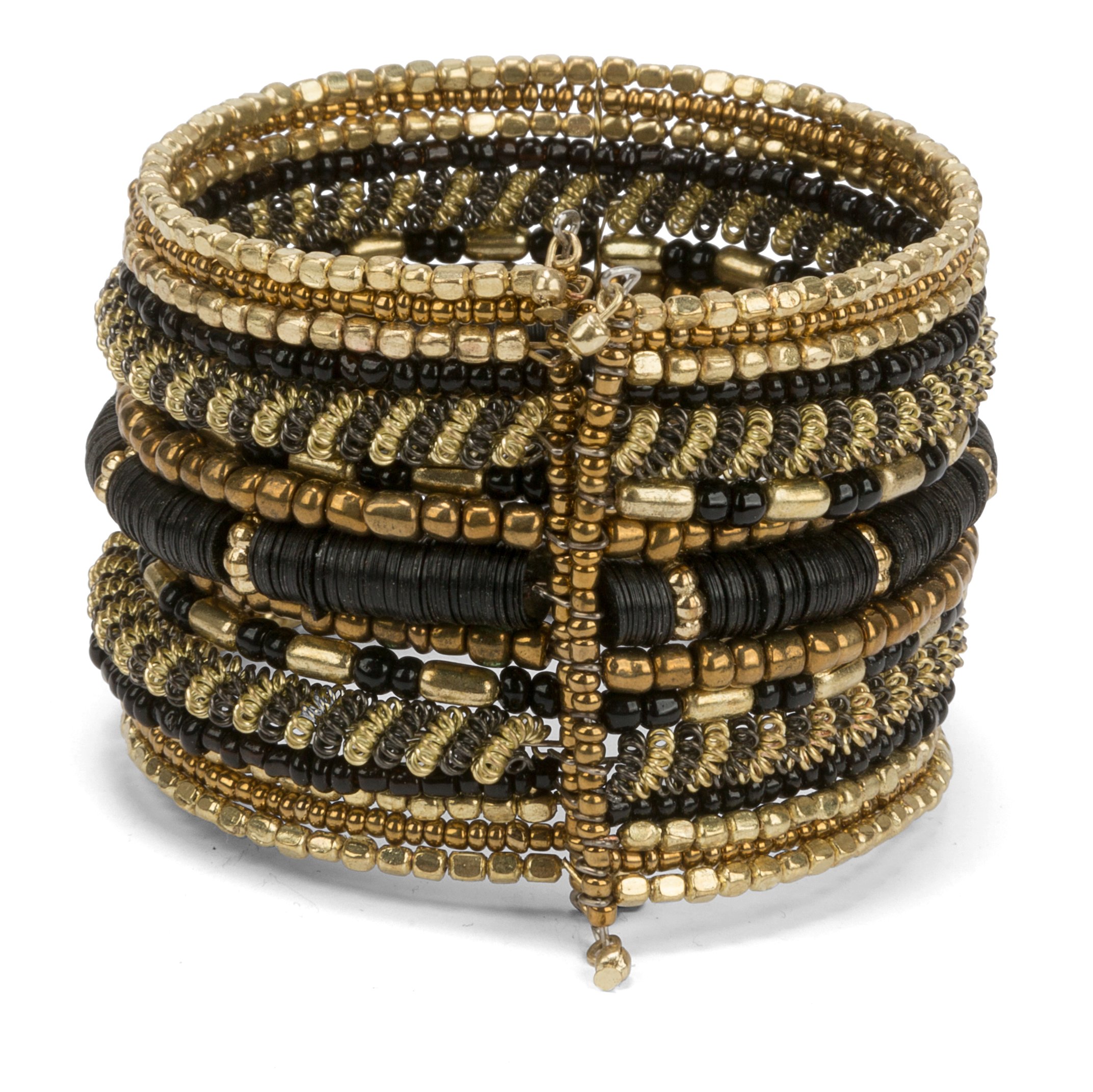 SPUNKYsoul New! Boho Gold Metal Cuff Bangle Bracelets for Women l Collection (Gold)