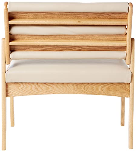 Wooden Mallet DWBA3-1 Valley Bariatric Guest Chair, Light Oak/Cream