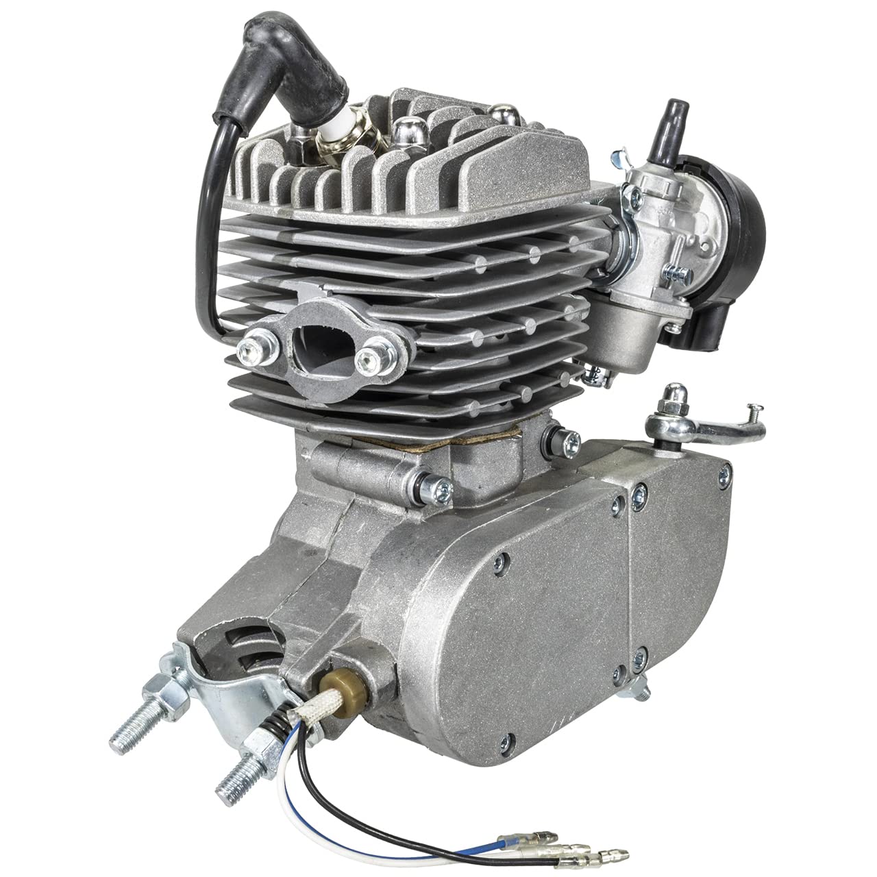 Zeda 80 Complete 80cc Bicycle Engine Kit - Firestorm Edition (Silver,44 Tooth)