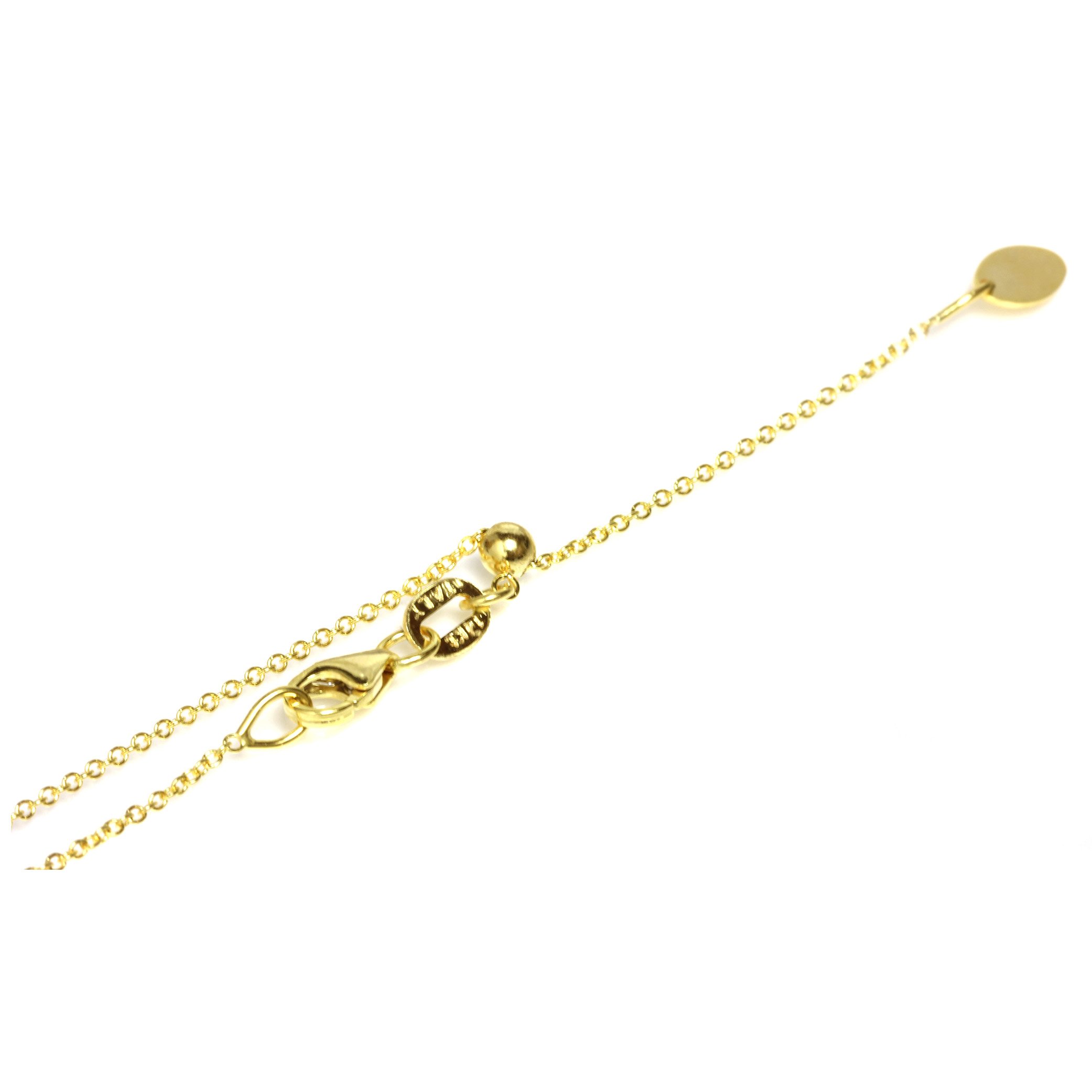 Seven Seas Pearls 14kt Solid Yellow Gold Adjustable Chain 14", 16",18" 20" Easy Slide and Adjust,Italy Lobster Claw Clasp Gift for Women