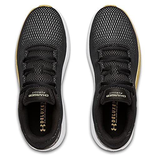 Under Armour Men's Charged Pursuit 2 Running Shoe, Black (005)/White, 7