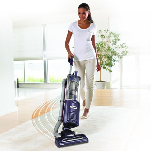 Shark Navigator Upright Corded Bagless Vacuum, Lightweight, Large Capacity for Carpet and Hard Floor Cleaning with Swivel Steering (NV27PR), Purple