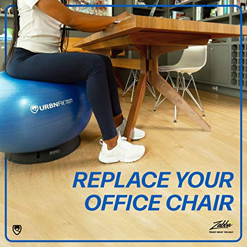 URBNFit Exercise Ball Chair Stand - 4-Piece Base for Yoga, Swiss, Stability and Office Balance Balls - Use for Sitting, Pregnancy Exercises or Gym Workout Routine