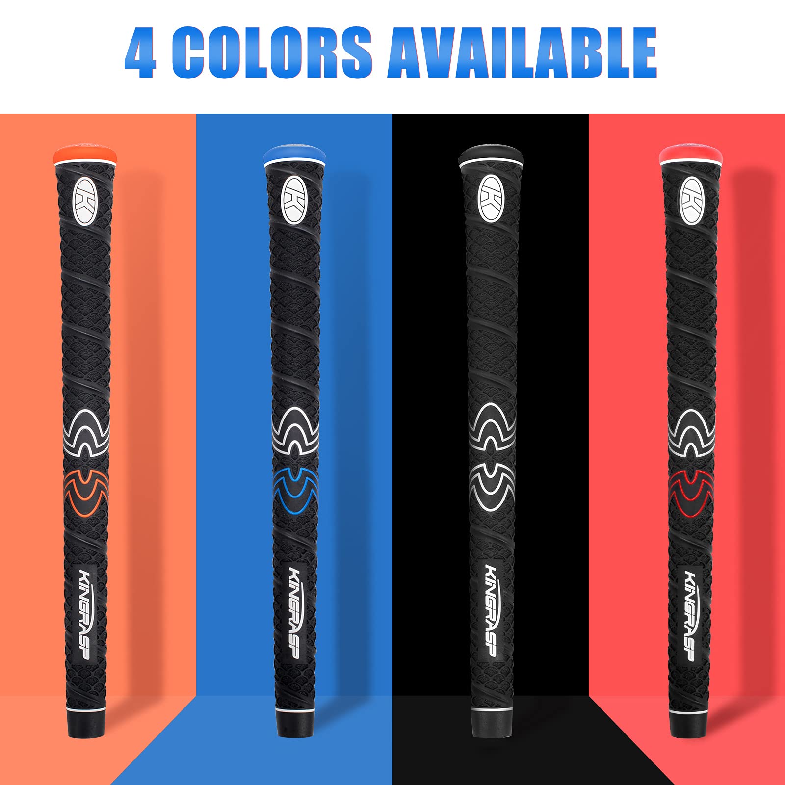 Wujiang Golf grip,13 Sticks per Pack,3 Sizes Standard/Mdisize/Undersize, 4 Colors Optional (blue, Mid-Size)