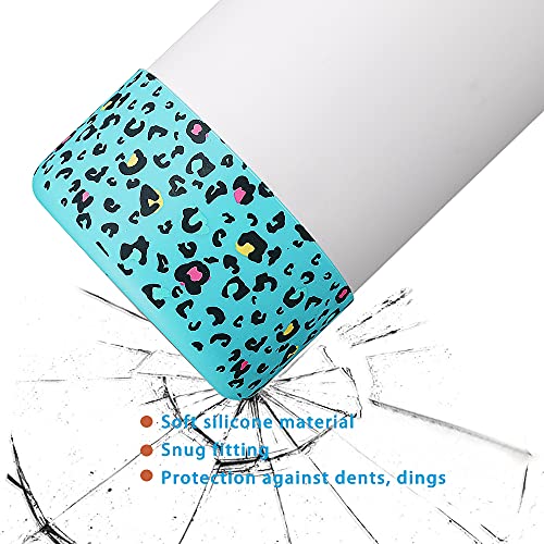 WK IEASON Protective Silicone Sleeve Boot for 20-40oz Stanley Tumbler and Compatible with 12oz 21oz 24oz Hydro Flask Water Bottle,Simple, Yeti and Other Brand Water Bottle(Leo Carnation)