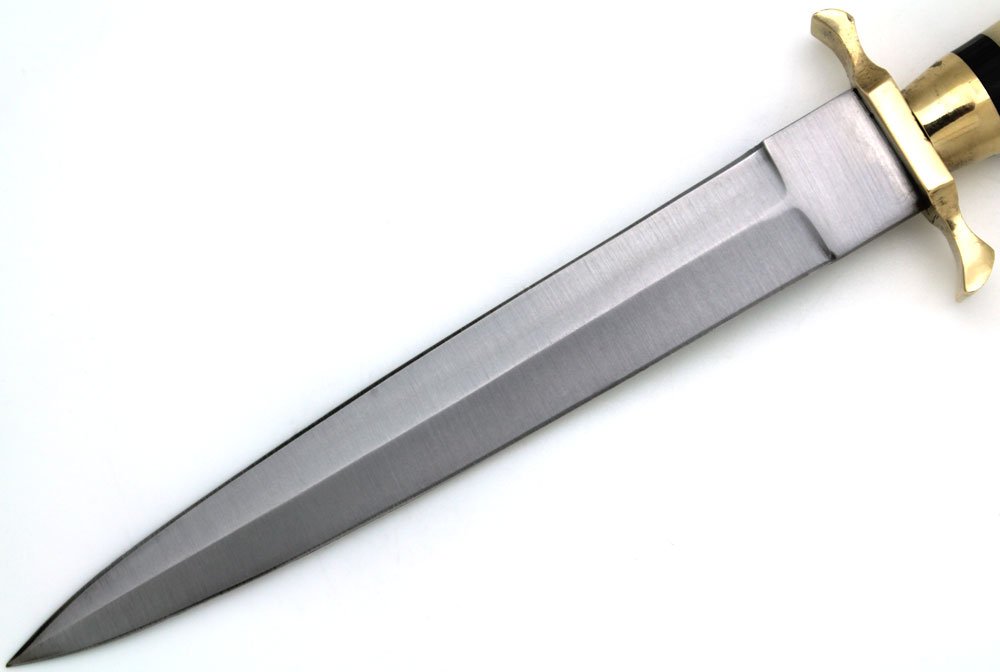 Wild Turkey Handmade Dagger Style Fixed Blade Hunting Knife w/Leather Sheath Hunting Camping Fishing Outdoors (Bone)