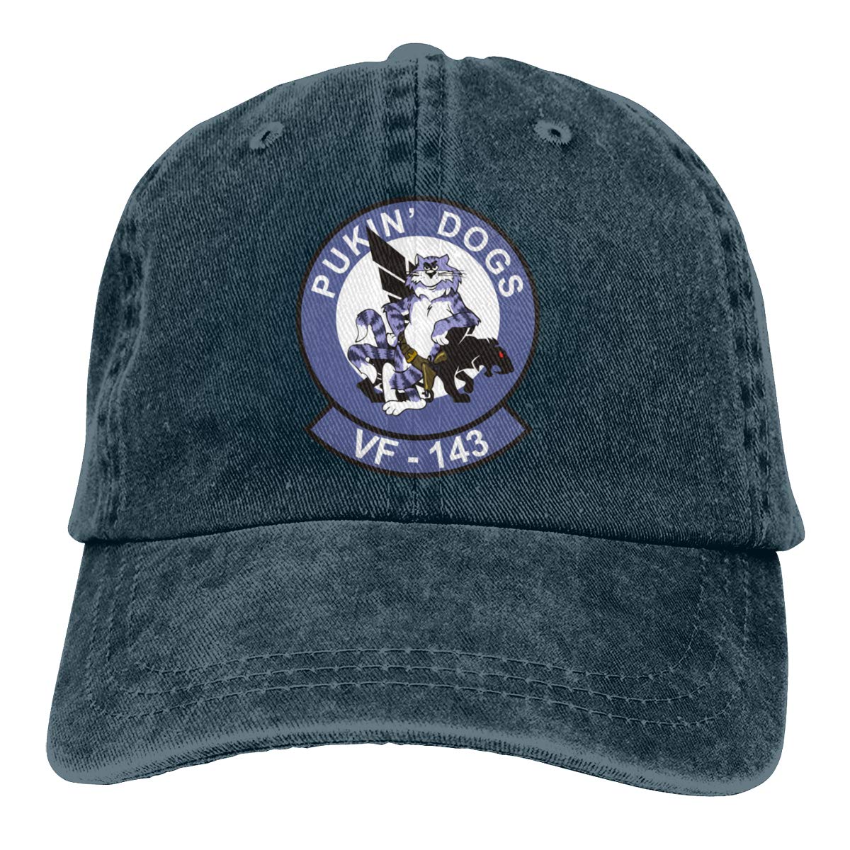 Tomcat VF-143 Pukin' Dogs - Retro Denim Baseball Hat Trucker Hat Dad Hat Adjustable