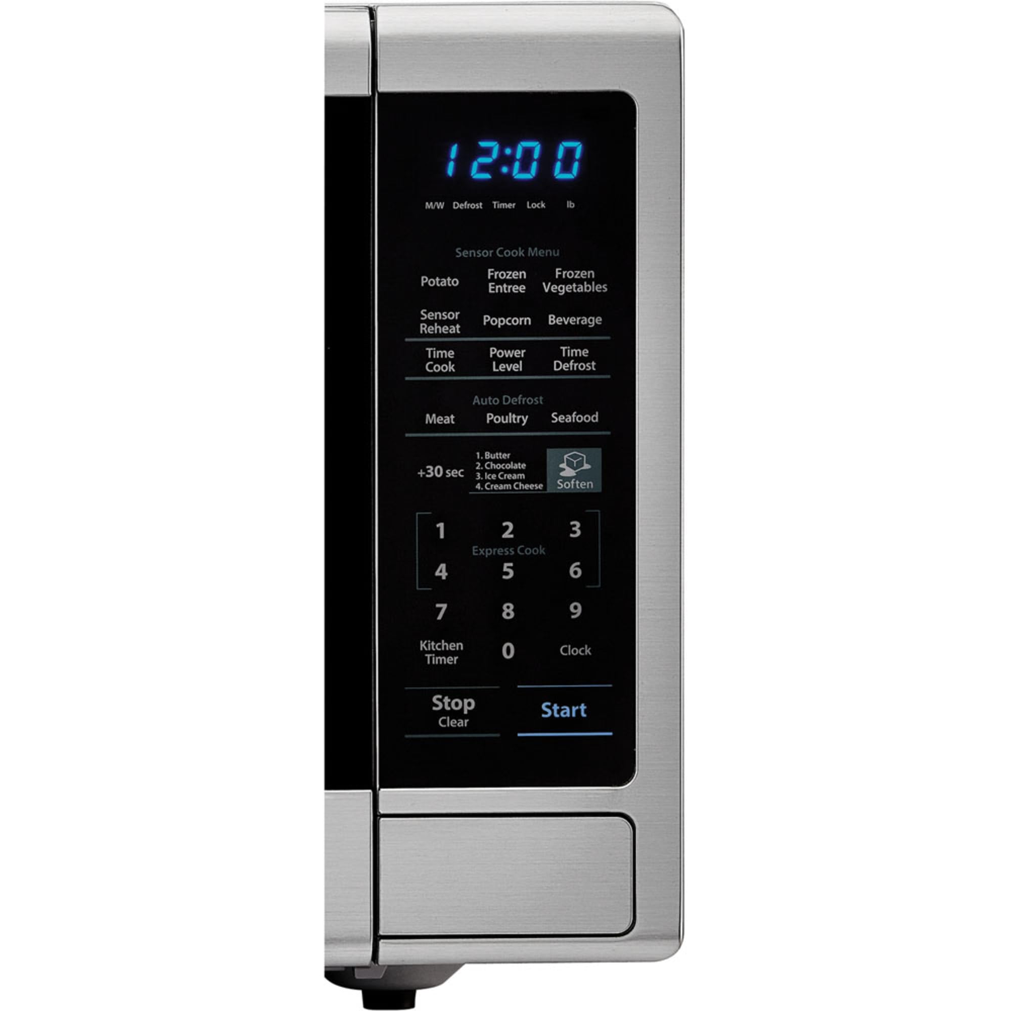 Sharp SMC1842CS 24" Countertop Microwave with 1.8 cu. ft. Capacity, 1100 Watts, 15" Turntable, Softening Function Blue LED Display, in Stainless Steel