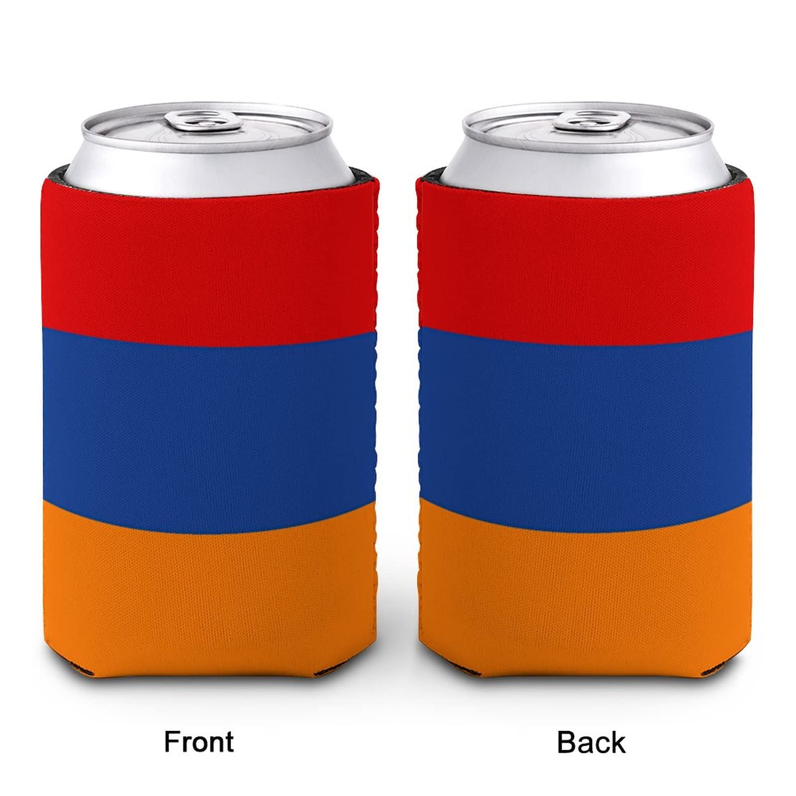 VHPVHP 2 PCS Armenian Flag Can Cooler Party Gift Beer Drink Coolers Coolies
