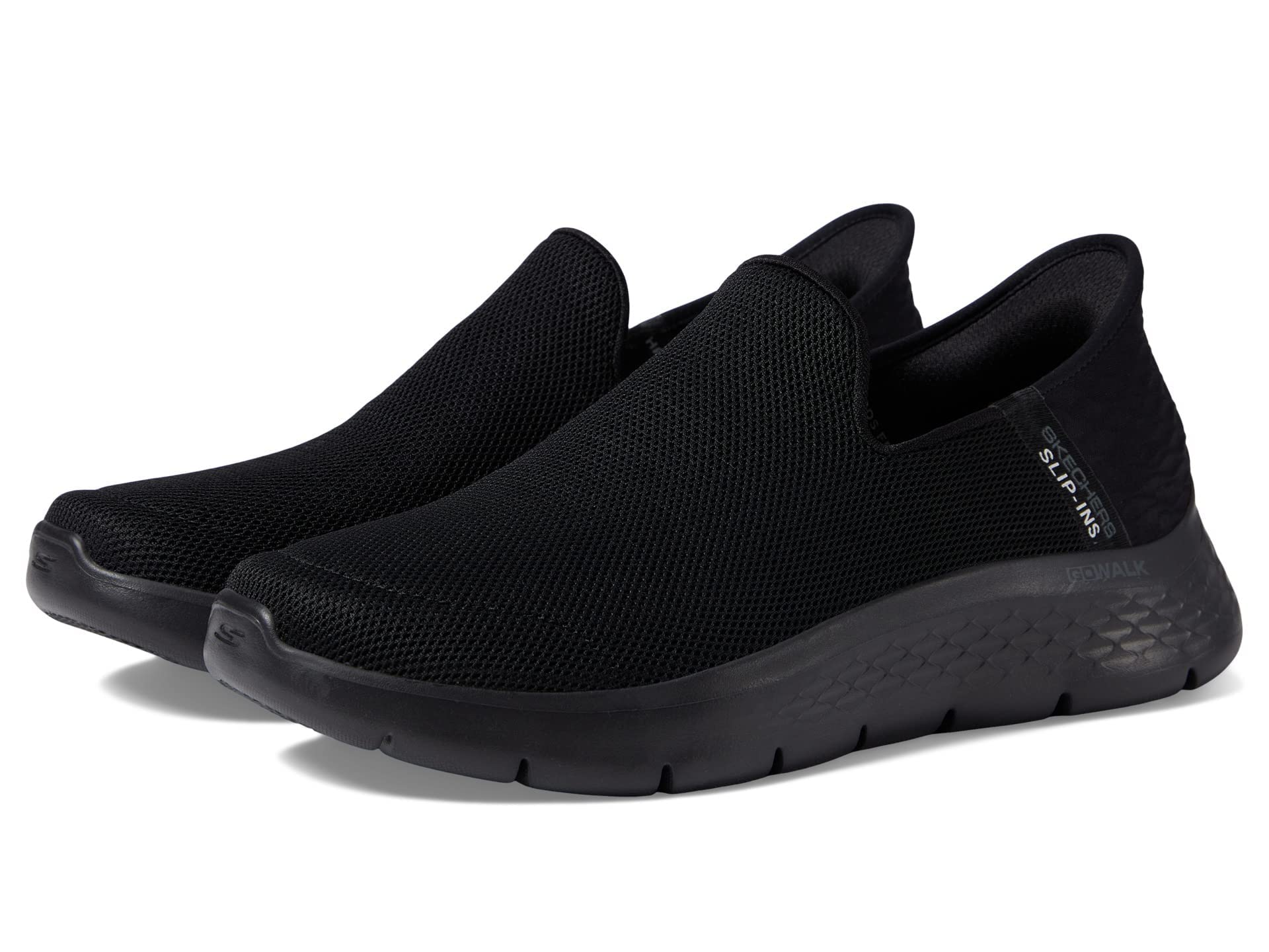Skechers Men's Gowalk Flex Hands Free Slip-ins Athletic Slip-on Casual Walking Shoes Sneaker, Black, 10.5