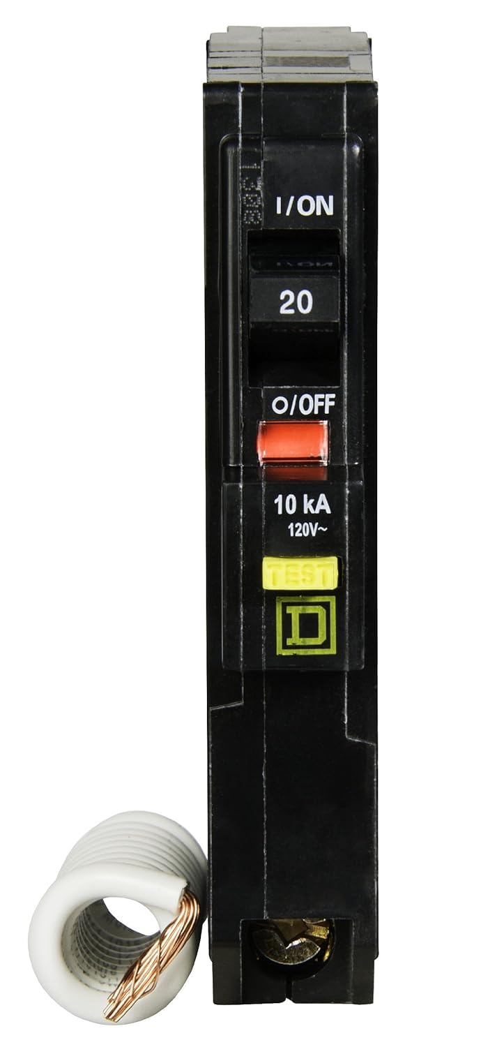 Square D - QO120GFICP QO Qwik-Gard 20 Amp Single-Pole GFCI Circuit Breaker
