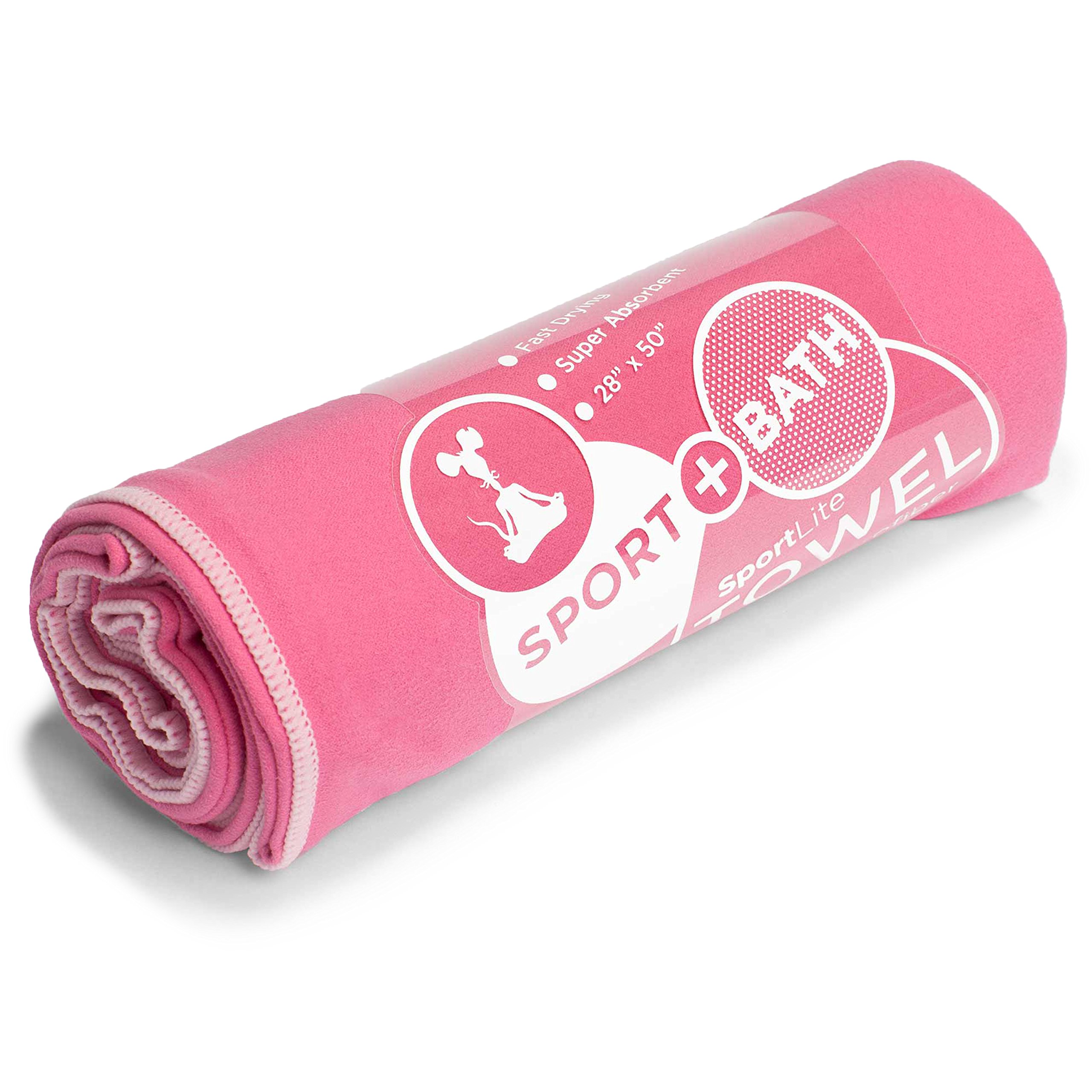 SportLite Sport Towel - Travel Towels - 100% Microfiber - Gym - Beach - Surf - Camping - Backpacking- Ultra-Light - Fast Drying - Multiple Sizes