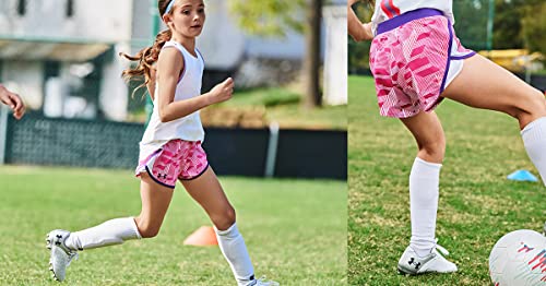 Under Armour Girls' Fly By Shorts , Black (001)/White , Medium