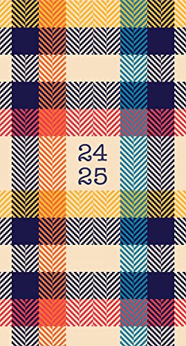 Willow Creek Press Rad Plaid 2-Year January 2024 - December 2025 Monthly Pocket Planner (3.5" x 6.5")