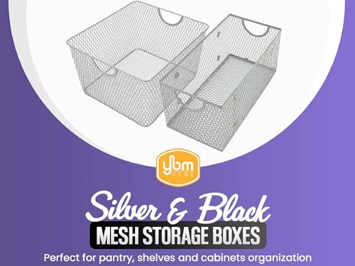 YBM Home 1118 Mesh Open Bin Storage Basket Organizer
