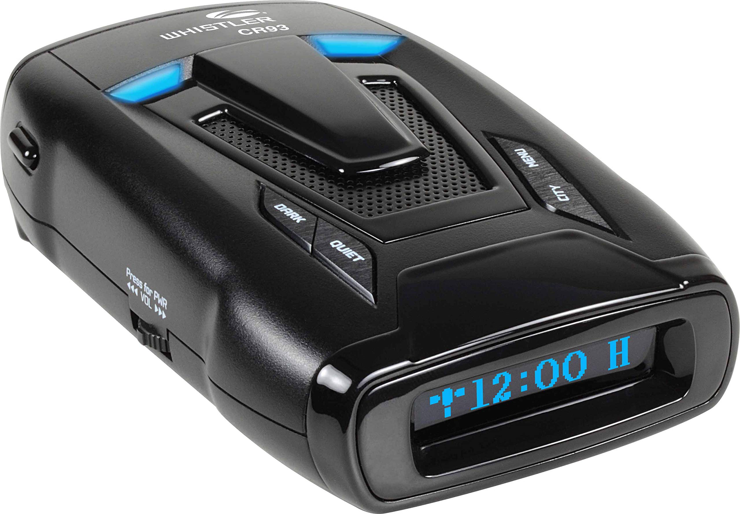 Whistler CR70 Laser Radar Detector: 360 Degree Protection and Voice Alerts - Black
