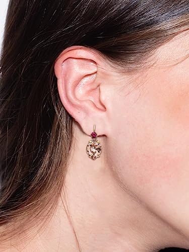 Sorrelli Navette Drop Earrings, Antique Gold-Tone Finish, Radiant Sunrise
