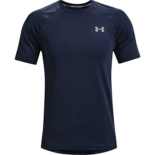 Under Armour Men's Raid 2.0 Short Sleeve T-Shirt, Academy Blue (408)/Mod Gray, Medium