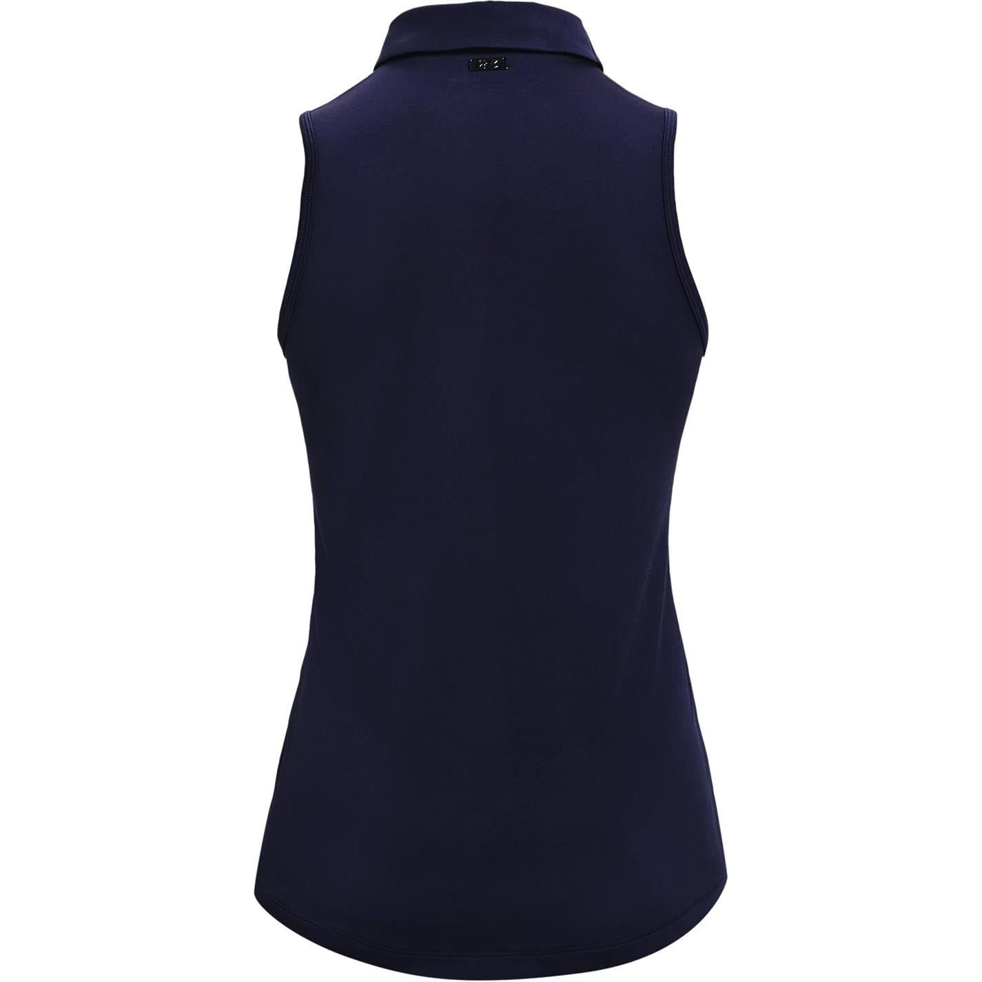 Under Armour Zinger Sleeveless Golf Polo, Midnight Navy (410)/Midnight Navy, Medium