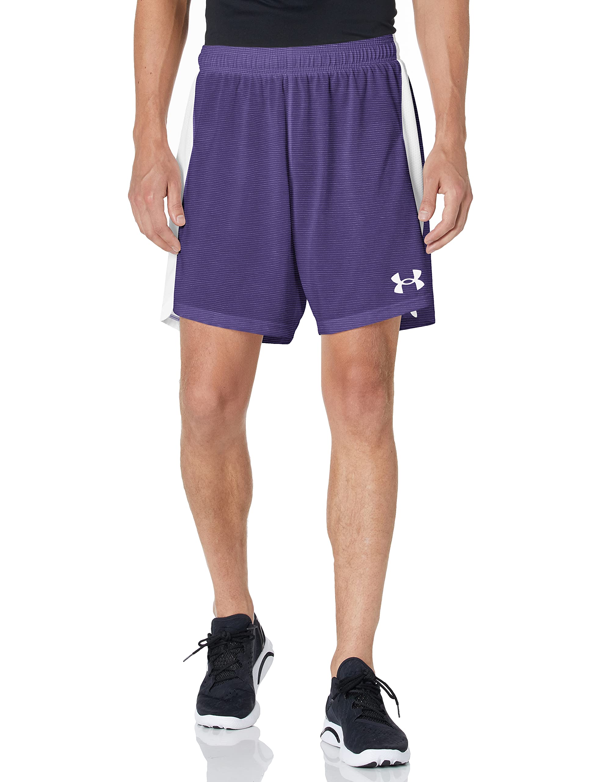 Under Armour Men's Match 2.0 Shorts, Purple (500)/White, Large