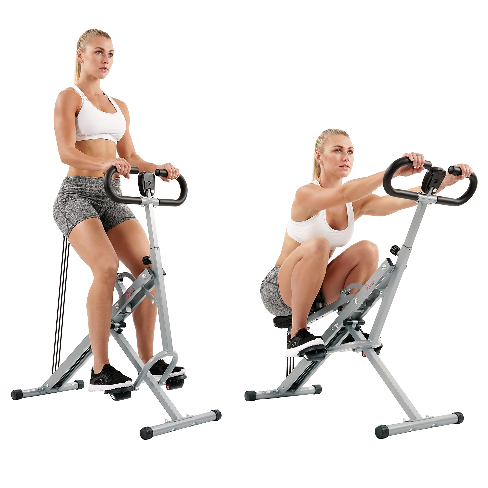 Sunny Health & Fitness Squat Assist Row N Ride® Glutes Training Machine