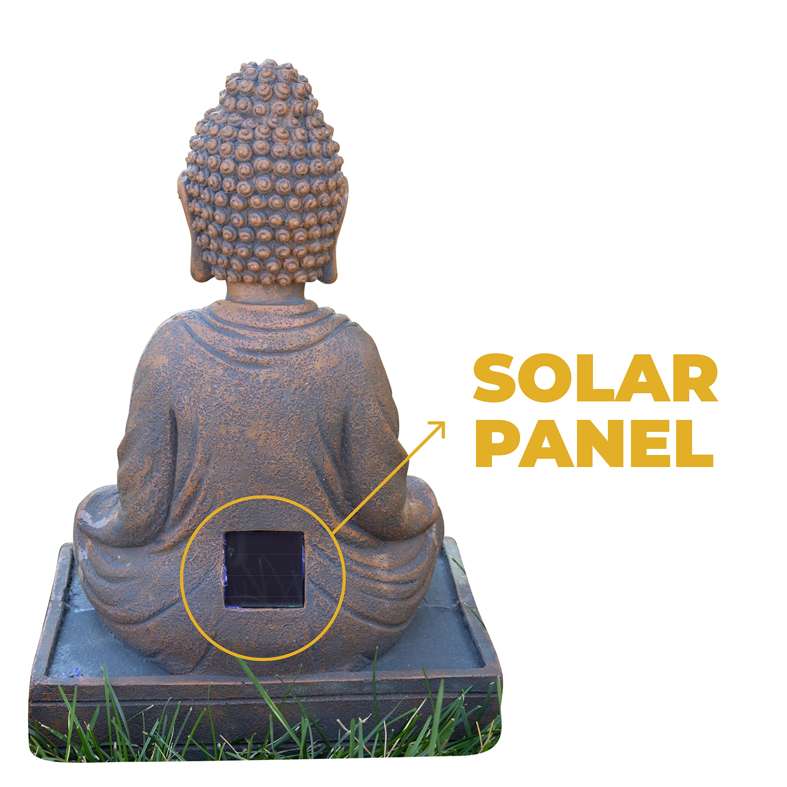 VP Home Fuchsia Zen Rose Blossom Solar Powered LED Outdoor Decor Garden Light