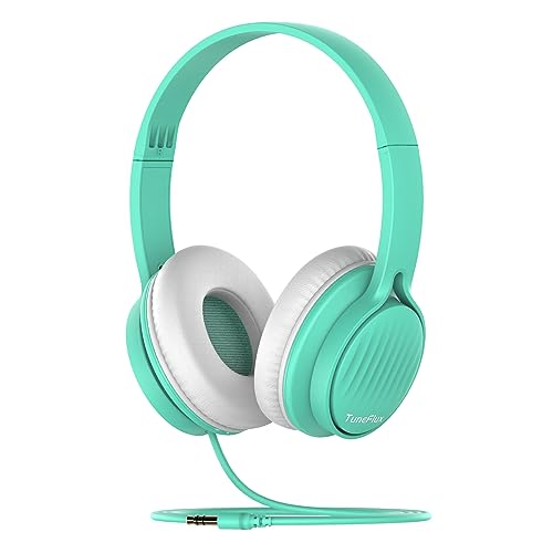 TuneFlux Kids Headphones, Design for Boys and Girls-Green