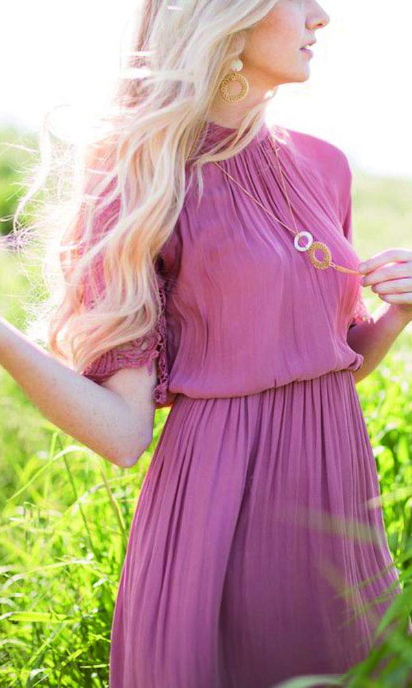 UYT Tassel Pendant Necklace Handmade Straw Wicker Braid Statement Pendant Y-Shaped Long Chain Necklace for Women