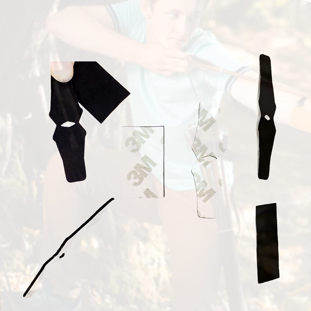 Xbgozly Arrow Rest Anti Slip Sticker Set, Archery Recurve Bow Arrow Rest Sticker Pad Drop Away Arrow Rest QAD Rest Felt Compound Bow Hunting Accessory for QAD HDX Drop Away Arrow Rest