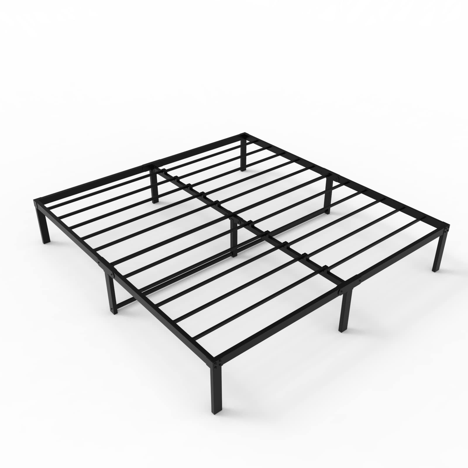 rosyclo Queen Bed Frame, 14 Inch Heavy Duty Mattress Foundation Metal Platform Bed Frames No Box Spring Needed, Sturdy Steel Frame, Underbed Storage (14 Inch, Queen)