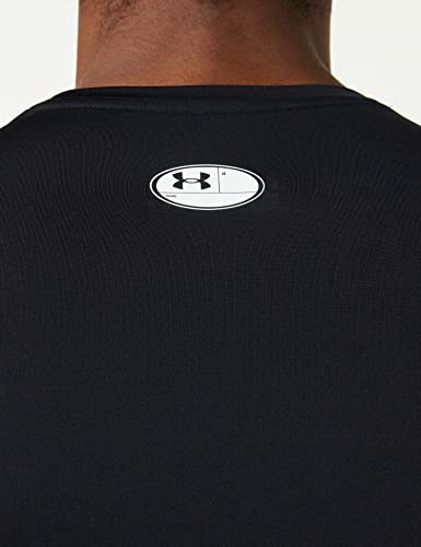 Under Armour Men's Armour HeatGear Compression Long-Sleeve T-Shirt , Black (001)/White, Small