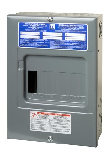 Square D by Schneider Electric HOM612L100SCP Homeline 100 Amp 6-Space 12-Circuit Indoor Surface, No Size, No Color
