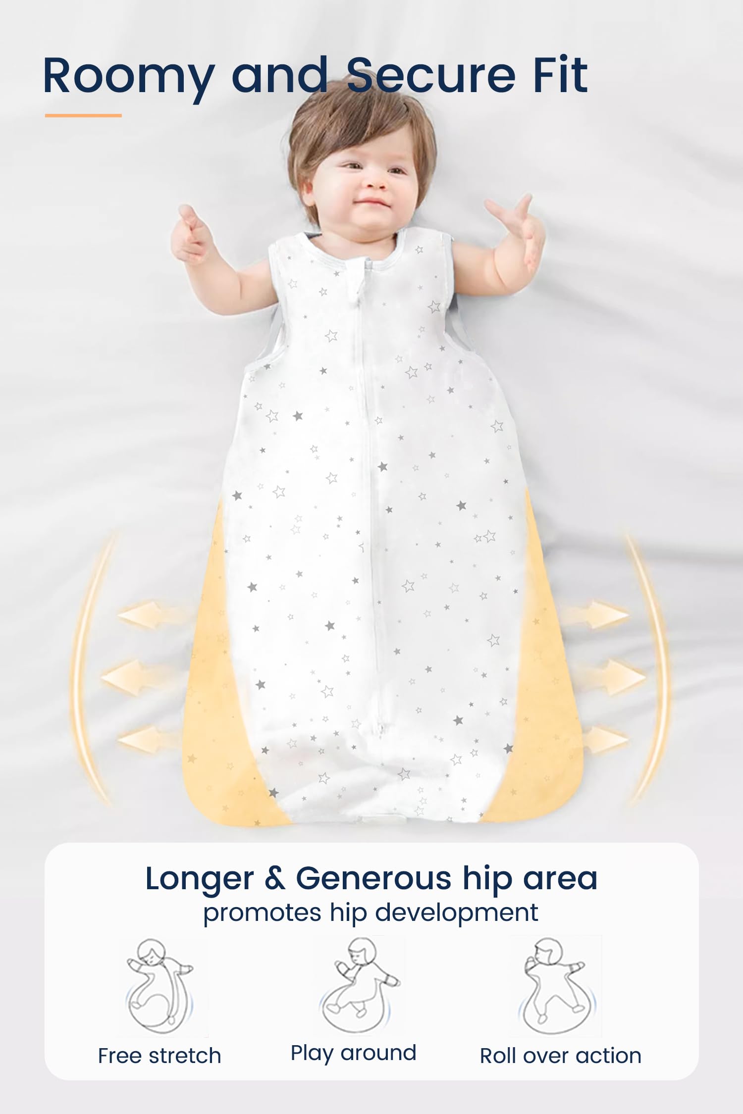 TotAha Toddler Sleep Sack, Unisex-Baby Breathable Wearable Blanket with 2-Way Safe Zippers, Buttery Soft Sleeveless Sleeping Bag,0.5 TOG Sleepsack 2T-4T, X-Large