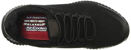 Skechers Women's Cessnock Carrboro Health Care Professional Shoe, Black, 7 M US