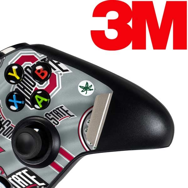 Skinit Decal Gaming Skin compatible with Xbox One Controller - Officially Licensed Ohio State University Ohio State Pattern Design