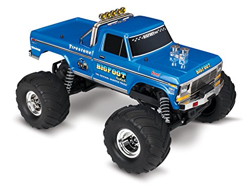 Traxxas 36034-1 Bigfoot No. 1 2WD 1/10 Scale Monster Truck Vehicle, Blue
