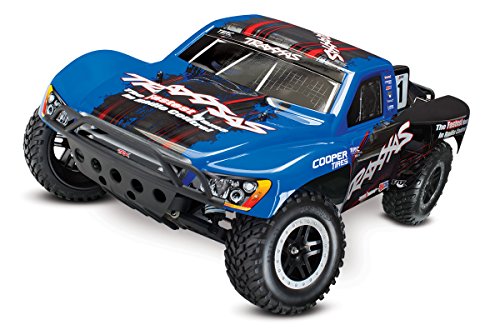 Traxxas 58076-4 Blue Slash 2WD 1/10 Brushless Short Course Truck with TQi 2.4GHz Radio/TSM, Blue