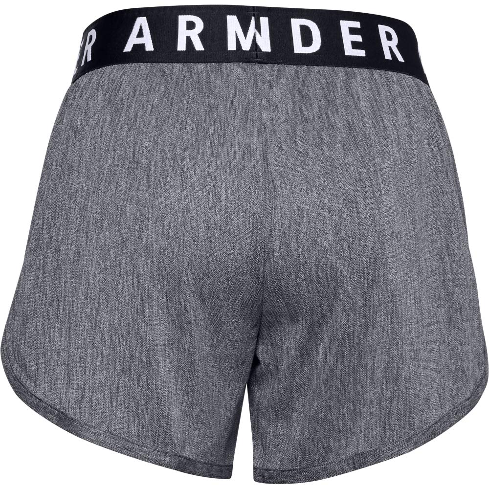 Under Armour Play Up 5-inch Twist Shorts, Black (001)/White, Small