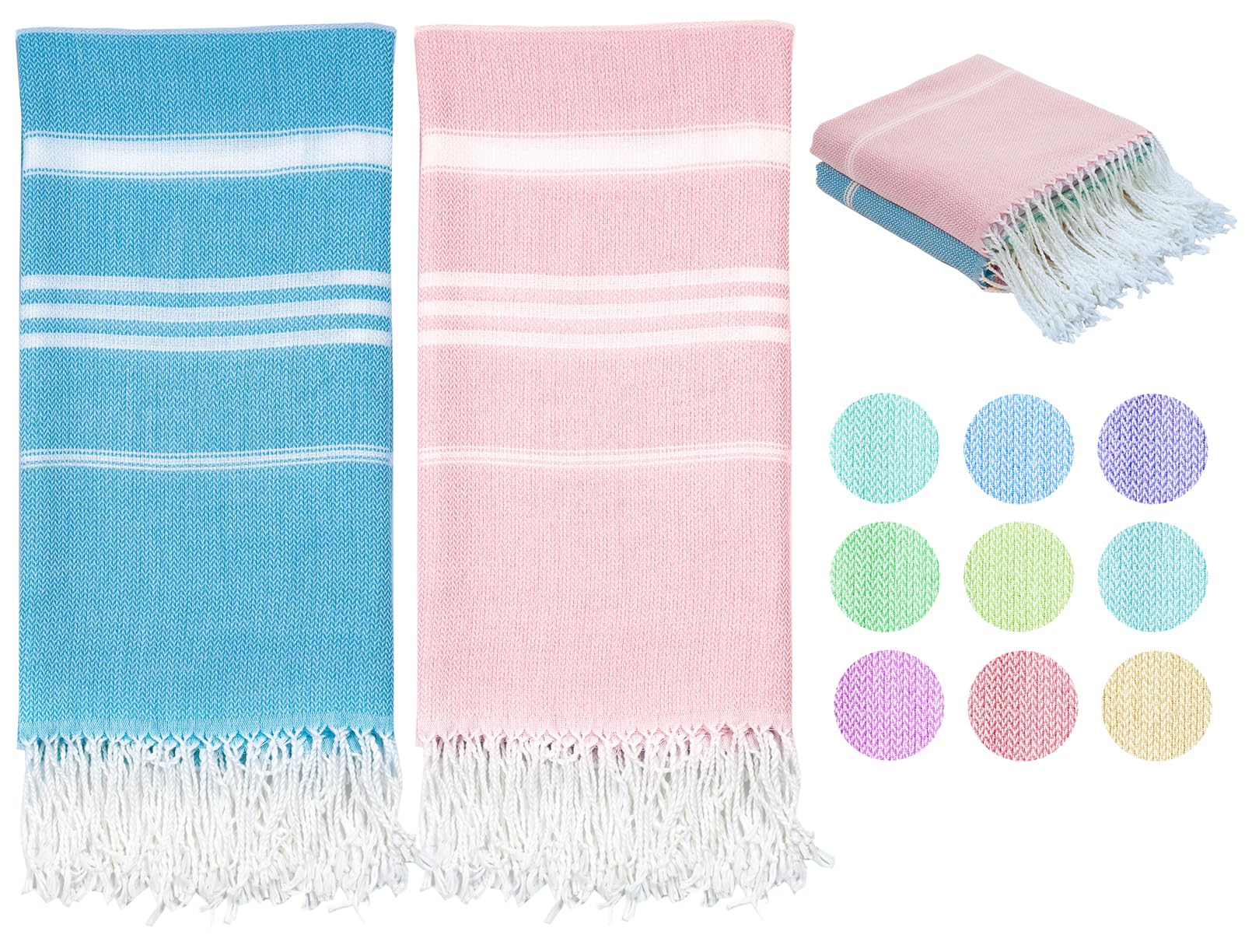 Turkish Beach Towel Quick Dry Absorbent 1OO% Cotton Lightweight Thin Bathroom Bath Pool Swim Towels Extra Large Oversized Sand Free Towel Beach Accessories Essentials Stuff Cloud Gift for Adults