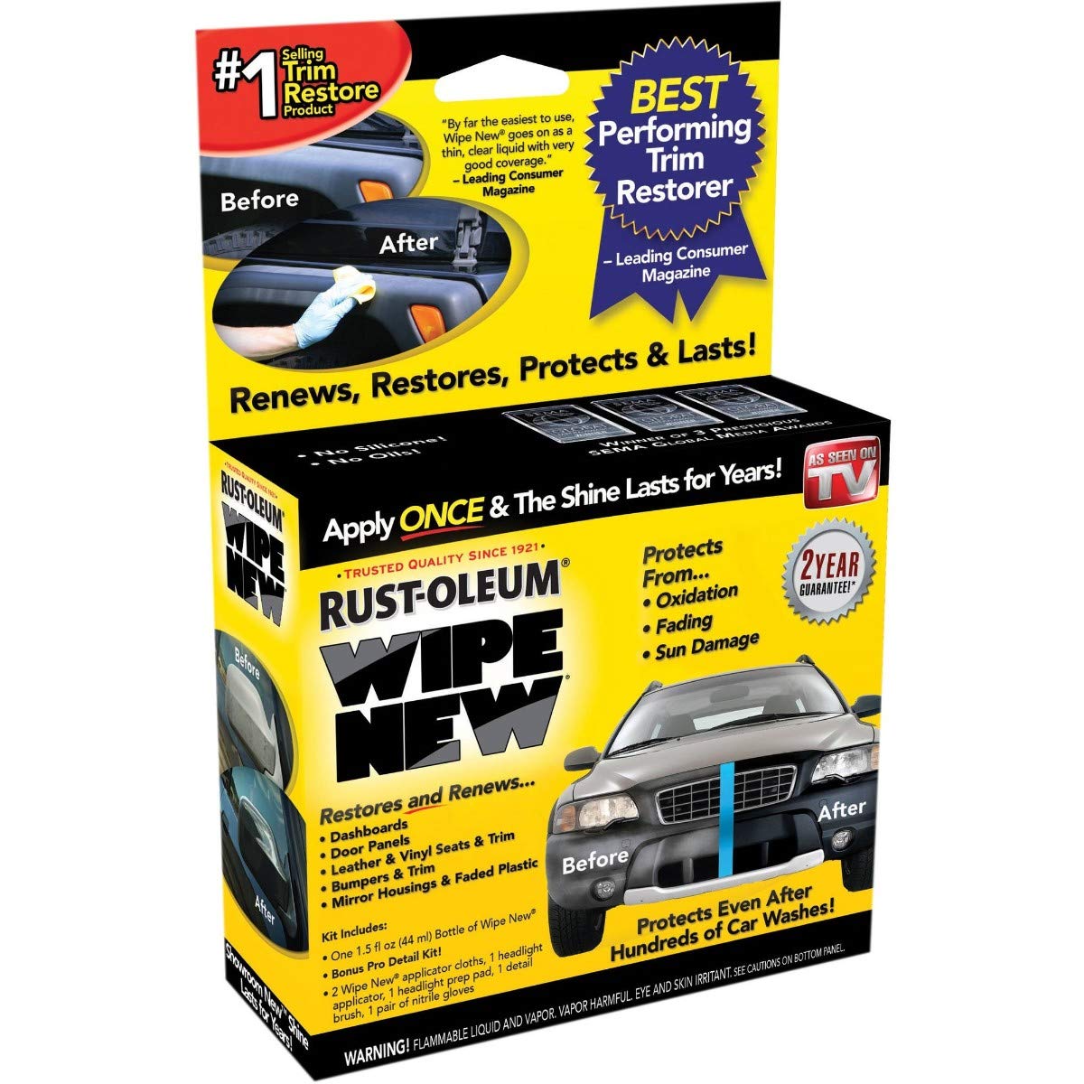Wipe New Car Restorer Kit 1.5 Oz Boxed