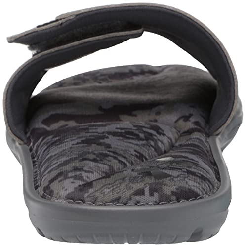 Under Armour womens Ignite Vi Graphic Fb Slide Sandal, Pitch Gray (104 Graphite, 1 Little Kid US