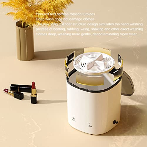 VTOSEN Portable Mini Washing Machine, 4.5L Household Underwear & Socks Washer, Blue Light, US 100β240V, Ideal for Apartments - Compact Laundry Solution