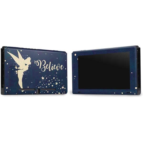 Skinit Decal Gaming skin compatible with Nintendo Switch Bundle - Officially Licensed Disney Tinker Bell Believe Design