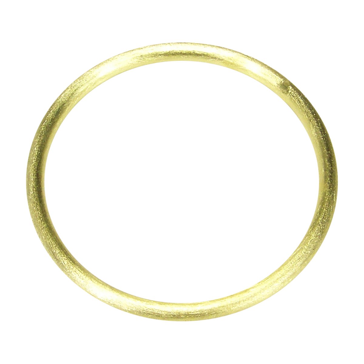 Sheila Fajl Round Tubular Bangle Bracelet in Brushed Gold Plated