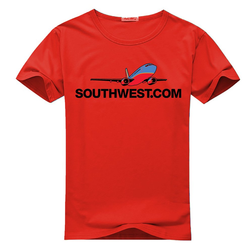 Southwest Airlines Logo Printed for Men's T-Shirt Tee Red