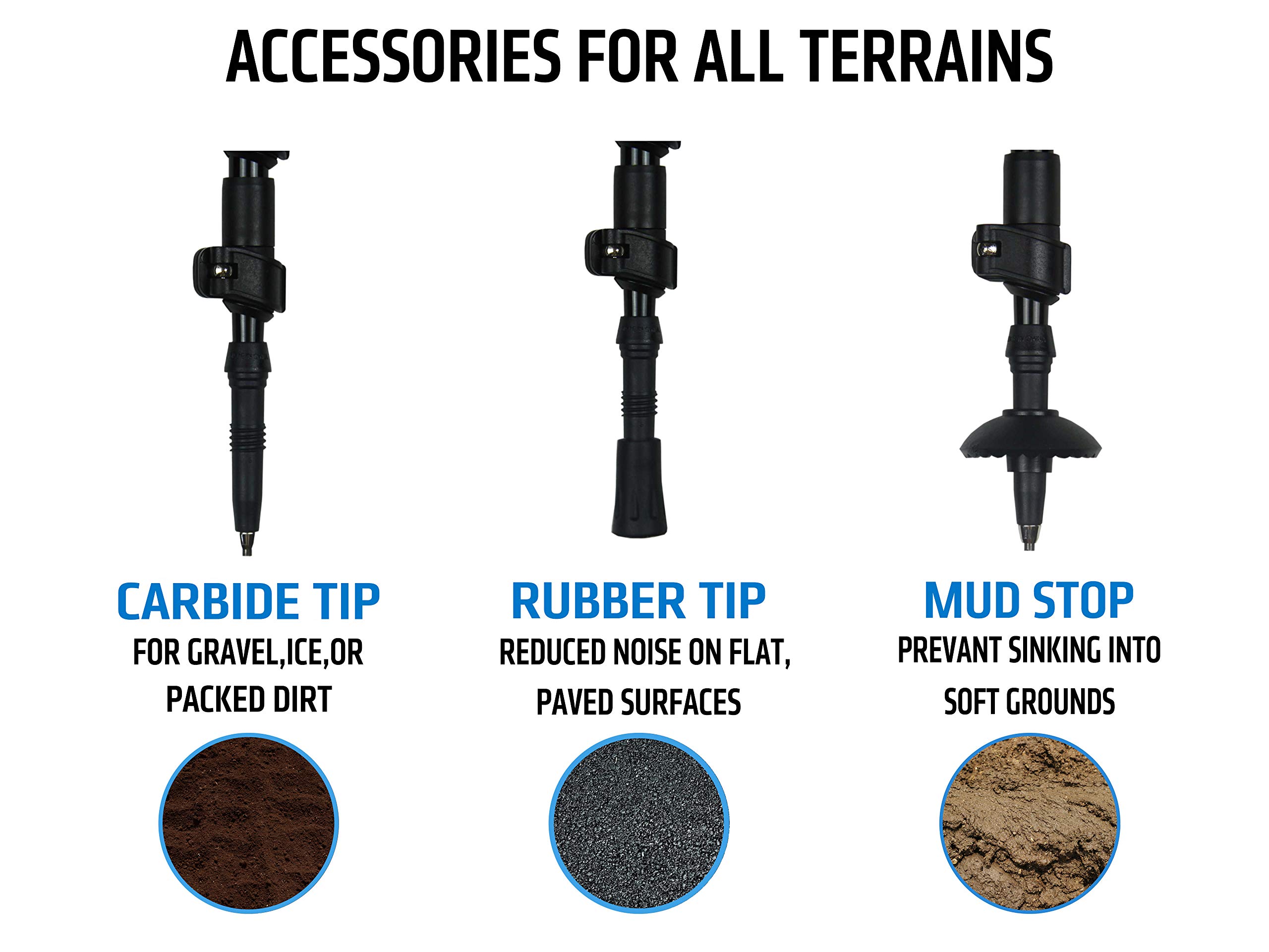 Trekology Trekking Poles Collapsible Adjustable 2pc/Set Aluminum Telescopic Hiking Pole Walking Sticks with Quick Release Lever Lock and Ergonomic Grip
